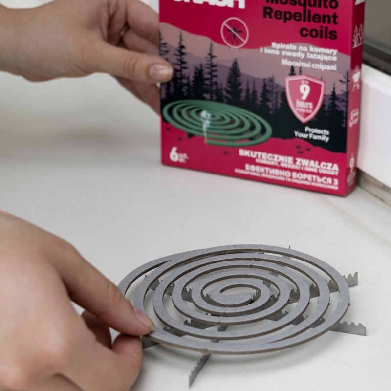 CRASH MOSQUITO COILS 6 pcs. /Spirala na komary i INNE OWADY LATAJĄCE 6 szt